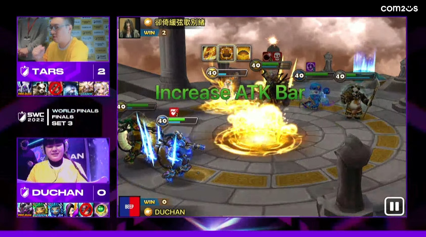 [SWC2022] 중국 대표 'TARS' 주쉬밍, 월드 파이널 우승