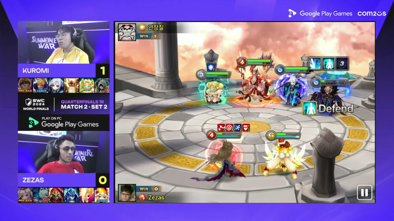 [SWC2024] 월드 파이널 8강, '3연속 5꽉' 끝 승부 갈렸다